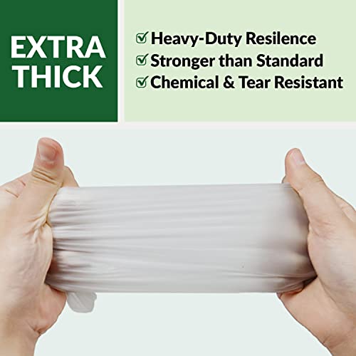 GORILLA SUPPLY Disposable Heavy Duty Vinyl Gloves Latex Free Powder Free, BPA Free Food Safe Grade Disposable Glove, Medium M, 1000 Count