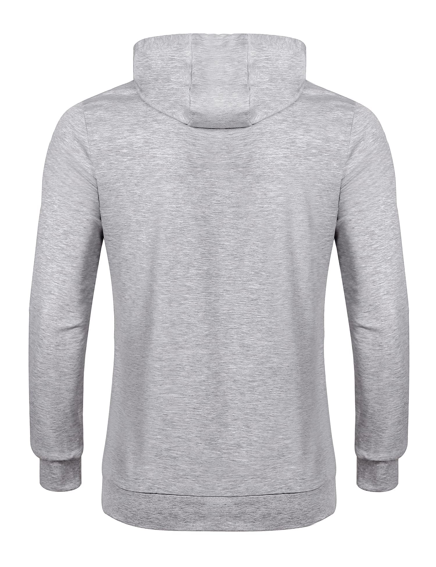 iWoo Men T Shirt To Exercise With Hoodie For Men Long Sleeve Hoody Navy Blue