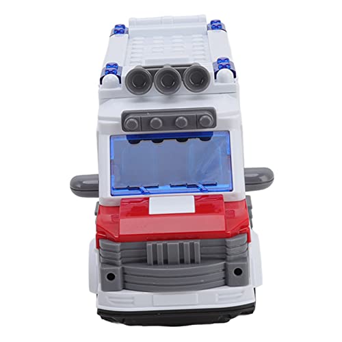 KUIDAMOS Remote Control Ambulance, Simulation Flexible RC Ambulance High Speed for Beach for Grass for Dirt
