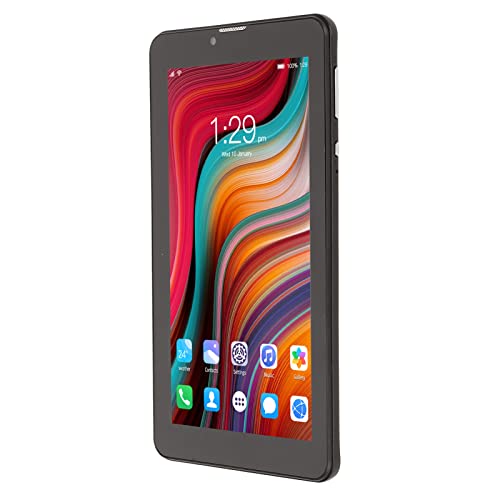 HD Tablet, 4GB 32GB 6000mAh Capacity 7 Inch Tablet 1960x1080 HD Black Octa Core Expandable to 128GB for Android 10.0 for Playing Games (US Plug)