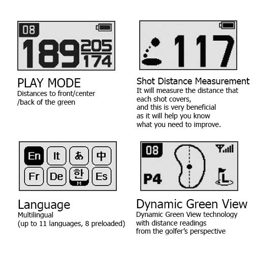 GolfBuddy Voice 2S+ Golf GPS/Rangefinder Bundle with 1 Magnetic Hat Clip and 5 Ball Markers