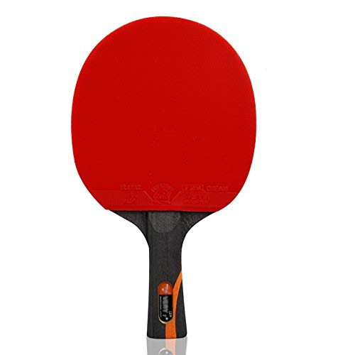 Hewen-Ping Pong Set Pingpong Racket Table Tennis Racket Table Tennis Bat Set with 1 Rackets, 10 Balls, 7 Star Suitable for Trainers, Amateurs, Beginners, Expert Table Tennis Bat (Size : Long)
