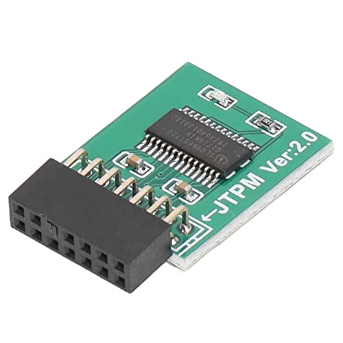 Oumefar TPM 2.0 Module, TPM Module LPC Interface Small Size 14 Pin for Computer Motherboard