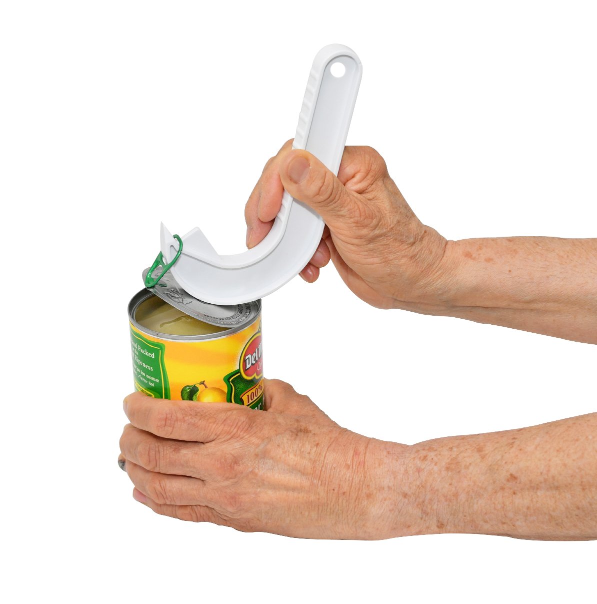 Home-X Can Opener Ring Puller| Industrial Heavy-Duty, Pull-Tab Design, Manual Top Accessories, Easy to Use Smooth Edge Tool for Handicapped Kitchen Gadgets