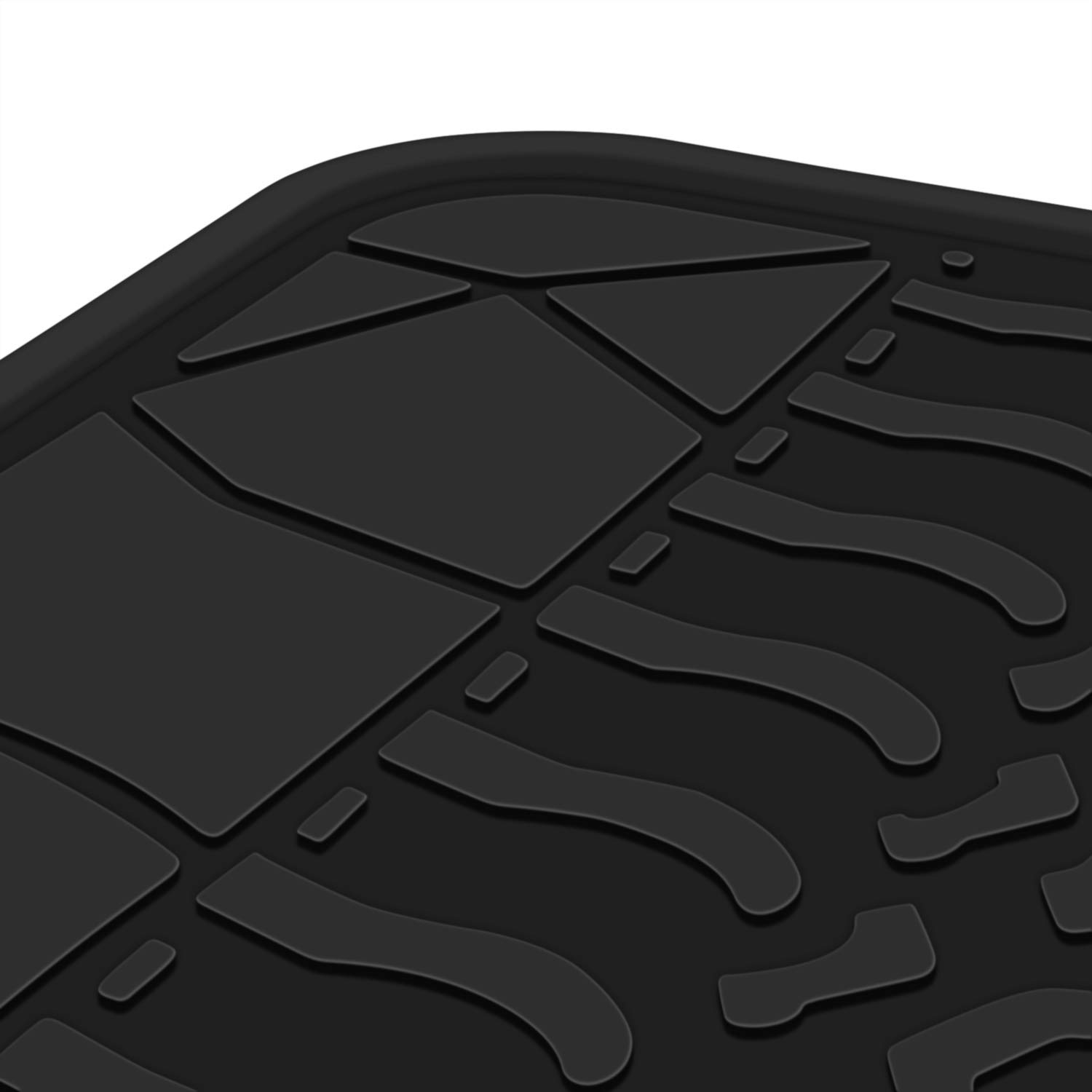 HD-Mart Cargo Liners for 2013-2019 Ford Escape / 2015-2019 Lincoln MKC Trunk Mats Custom Fit All Weather Rubber Waterproof Heavy Duty Odorless Full Black