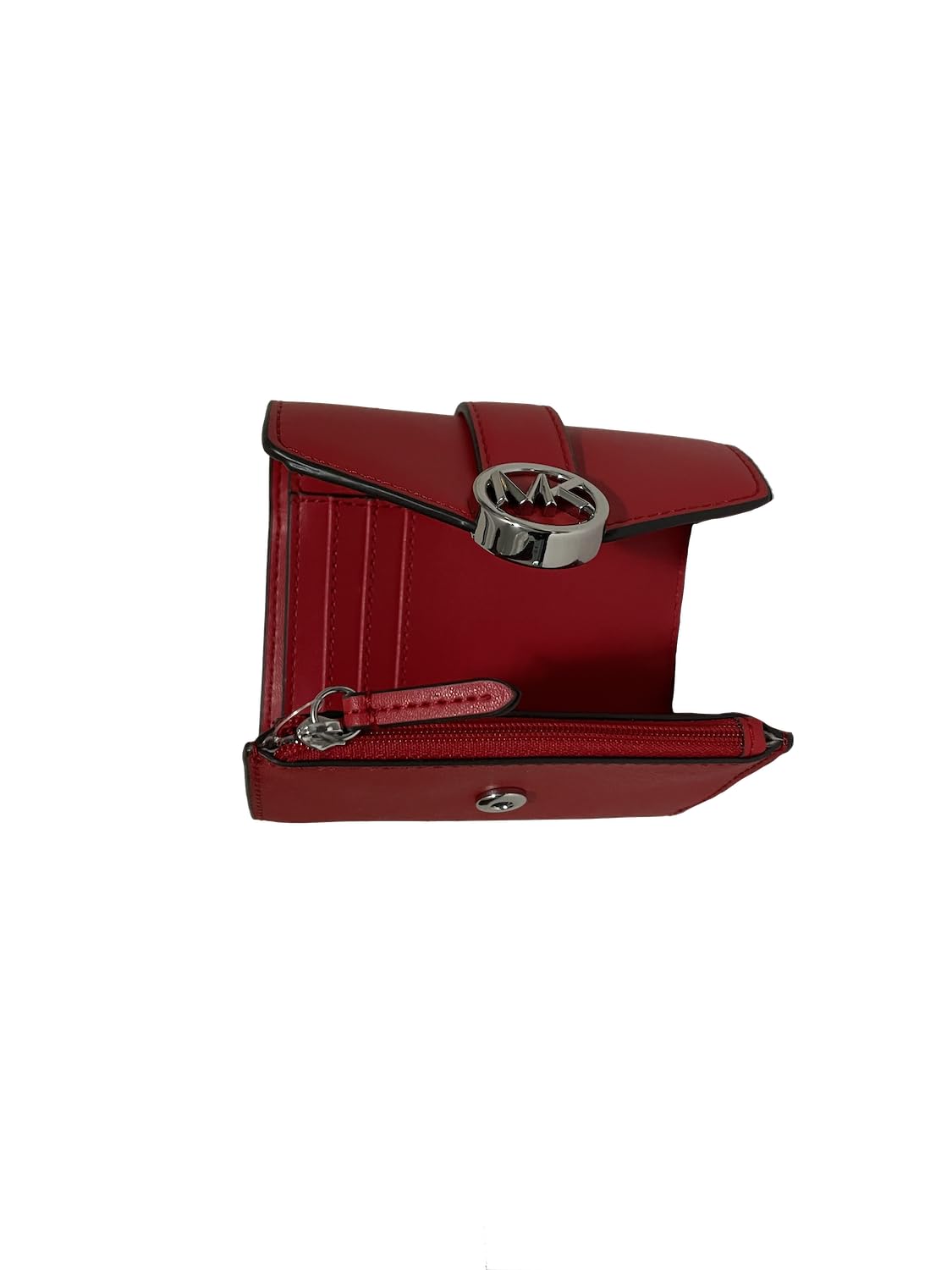 Michael Kors Carmen Medium Flap Wallet (bright Red)