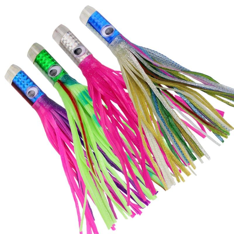 Madi Kay Designs Fishing Gear 海钓船钓章鱼饵深海夜光鱿鱼饵30cm150g仿真