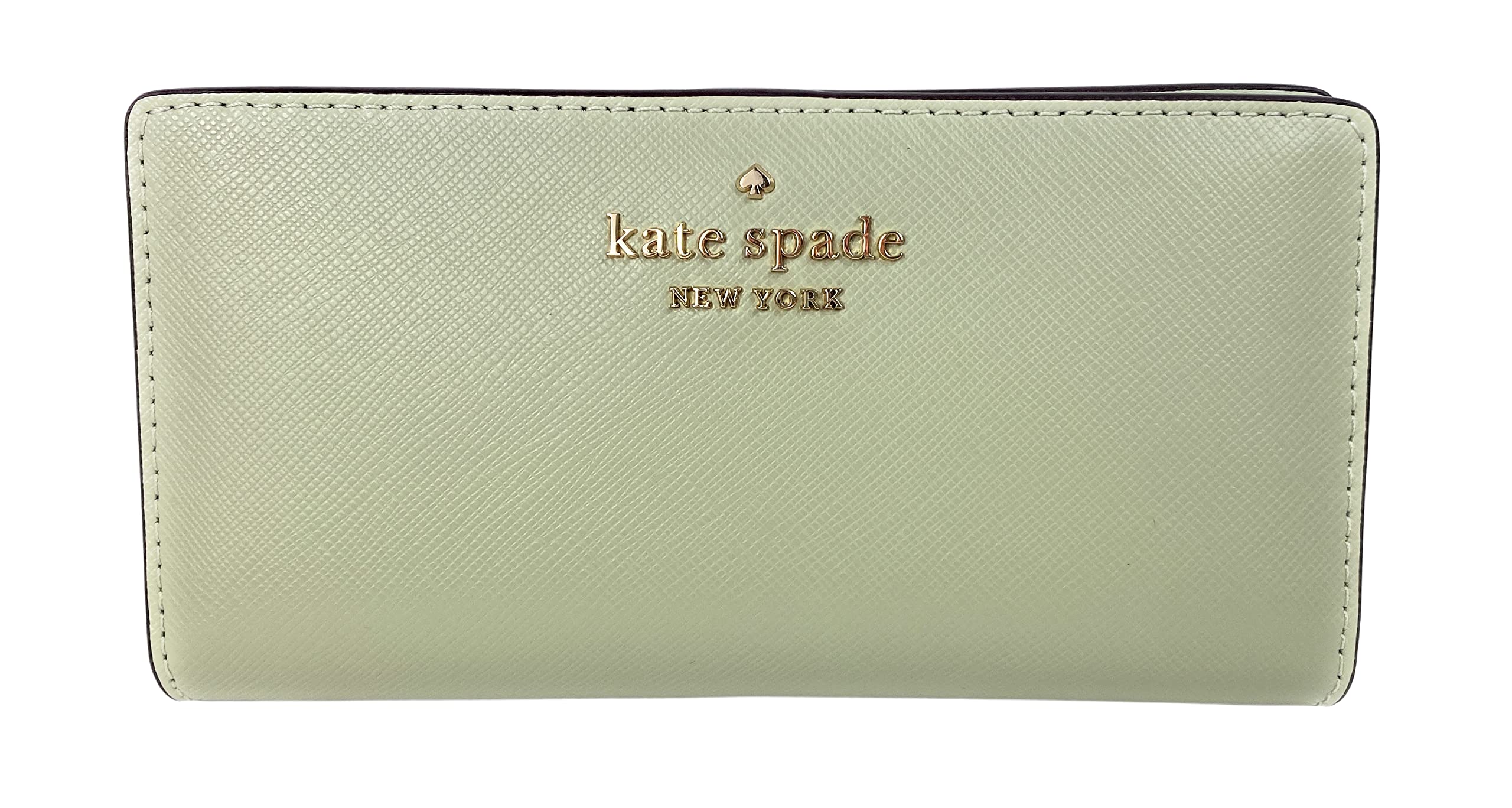 Kate Spade New York Staci Saffiano Leather Large Slim Wallet (Sage)