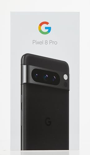 Google Pixel 8 Pro 5G (EU/UK Model) Dual SIM (Nano-SIM, eSIM) | 6.7-inch Android GSM Unlocked Smartphone - International Version (Obsidian, 256GB + 12GB RAM)