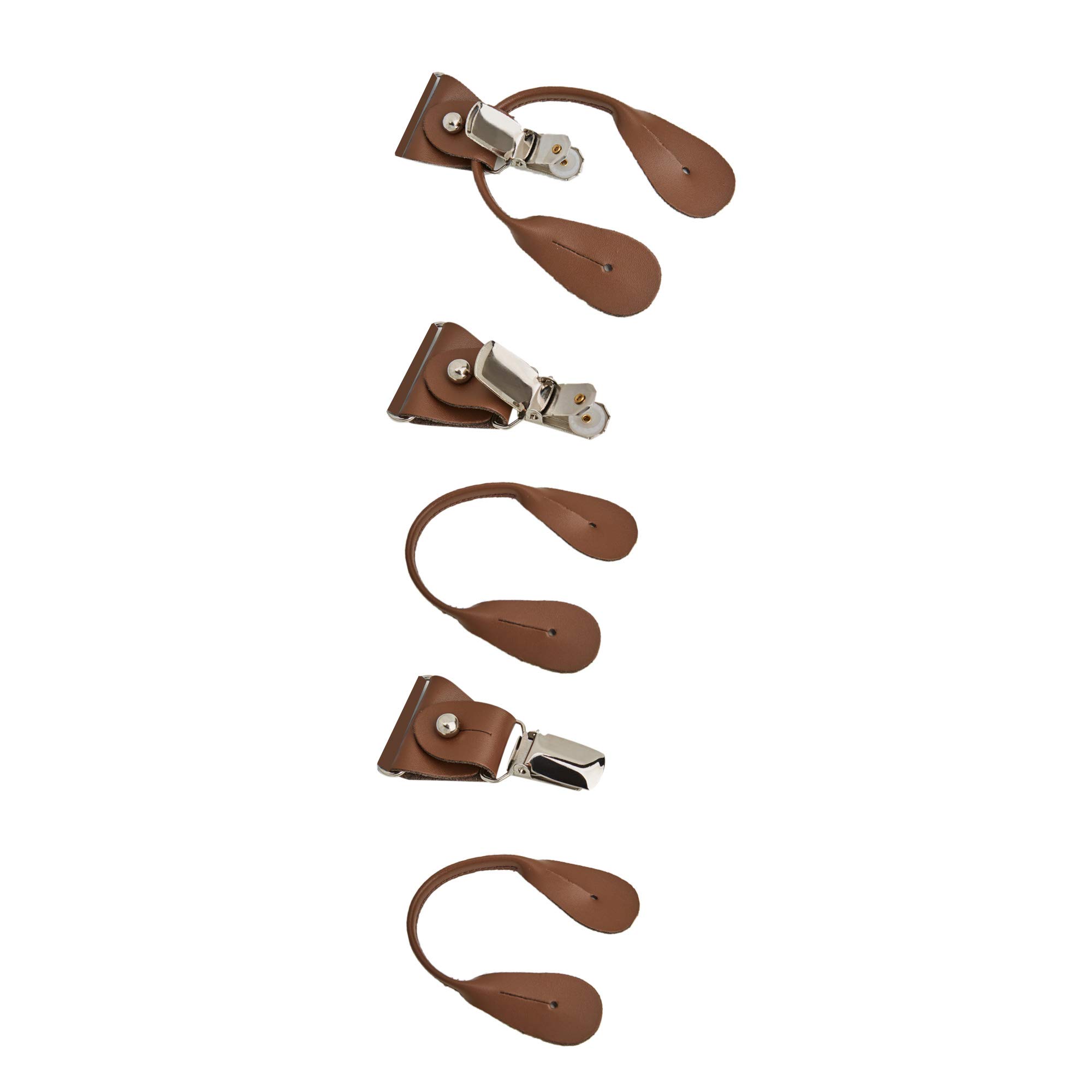 Jacob Alexander Men's Seersucker Striped Pattern Suspenders - Lavender
