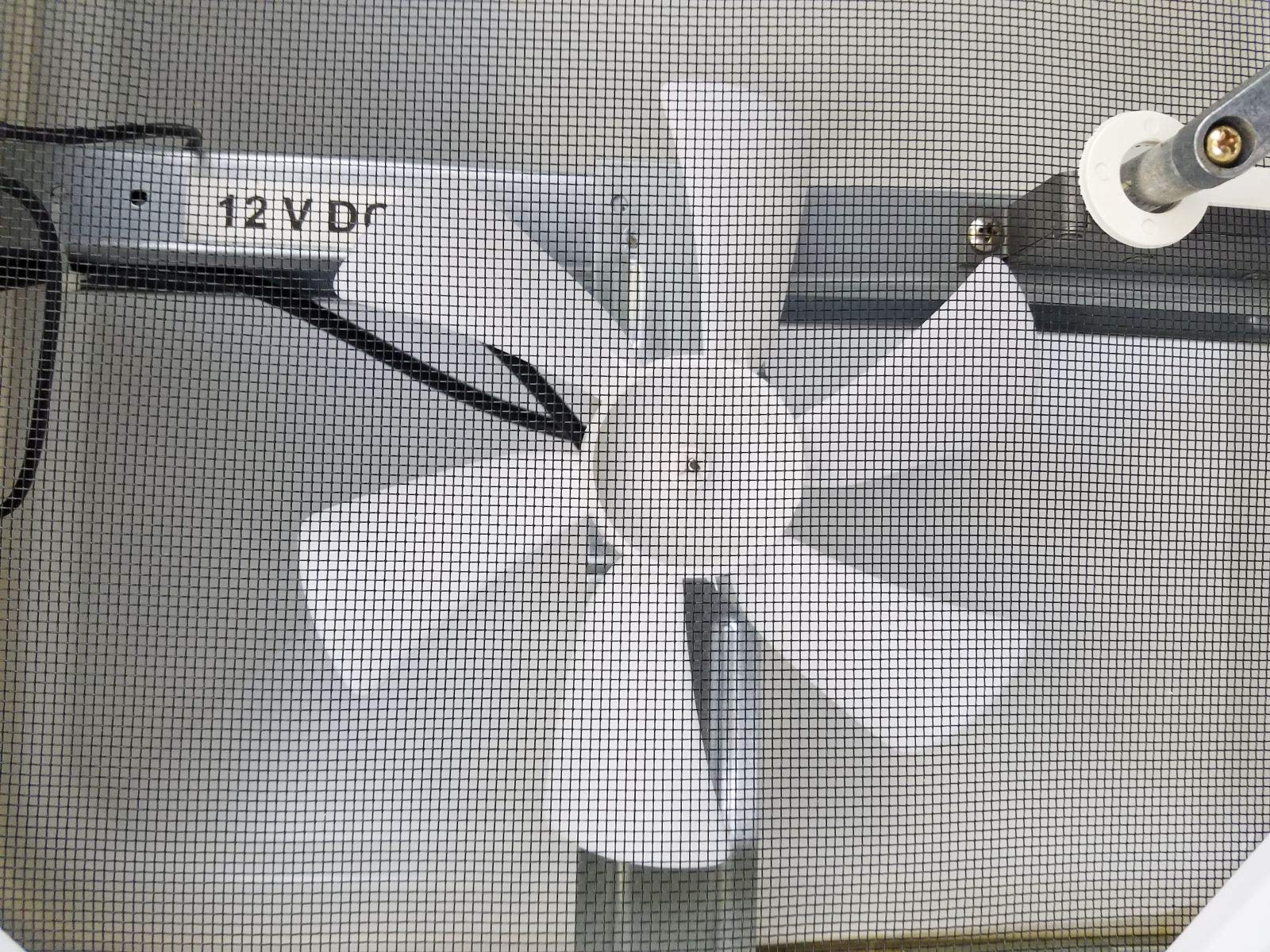 Heng's Industries Class A Customs 14" RV Roof Vent 12 Volt Powered Fan with WHITE Wedge Style Lid - 1β Garnish Ring | 71112A