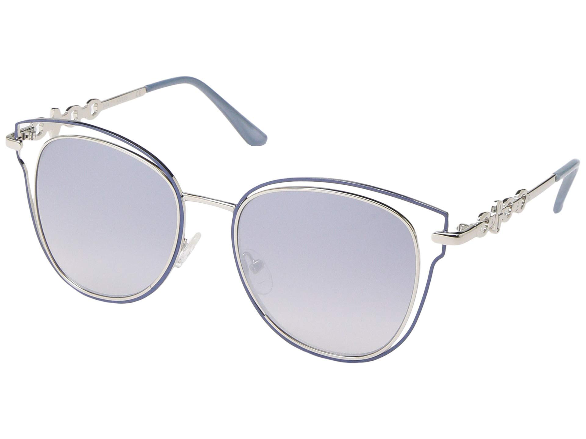 GUESS GF0343 Shiny Light Nickeltin/Gradient Smoke One Size