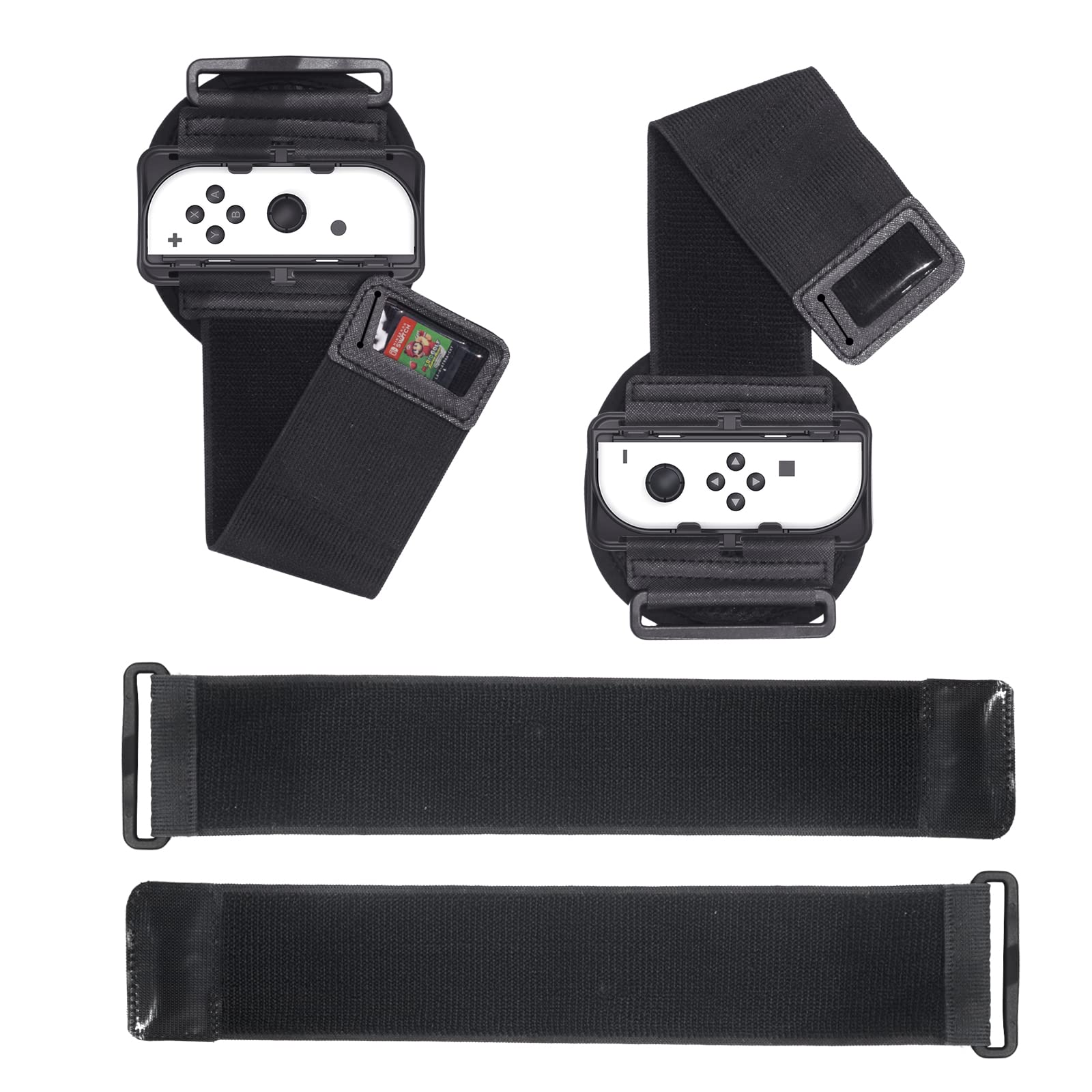 JOYTORN [2 Pack] New Upgrade Just Dance 2022 Wristband and Switch Sports Leg Strap, 2 in 1 Joypad Straps Compatible with Switch/Switch Oled