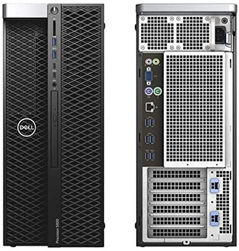 PCSP Precision 5820 Tower Workstation, Intel Xeon W-2133 up to 3.9GHz (6-Cores), 64GB RAM, 512GB M.2 NVMe PCIe SSD + 2TB HDD, M4000 8GB, 4x Display Ports (supports 4K), Windows 11 Pro 64-bit (Renewed)