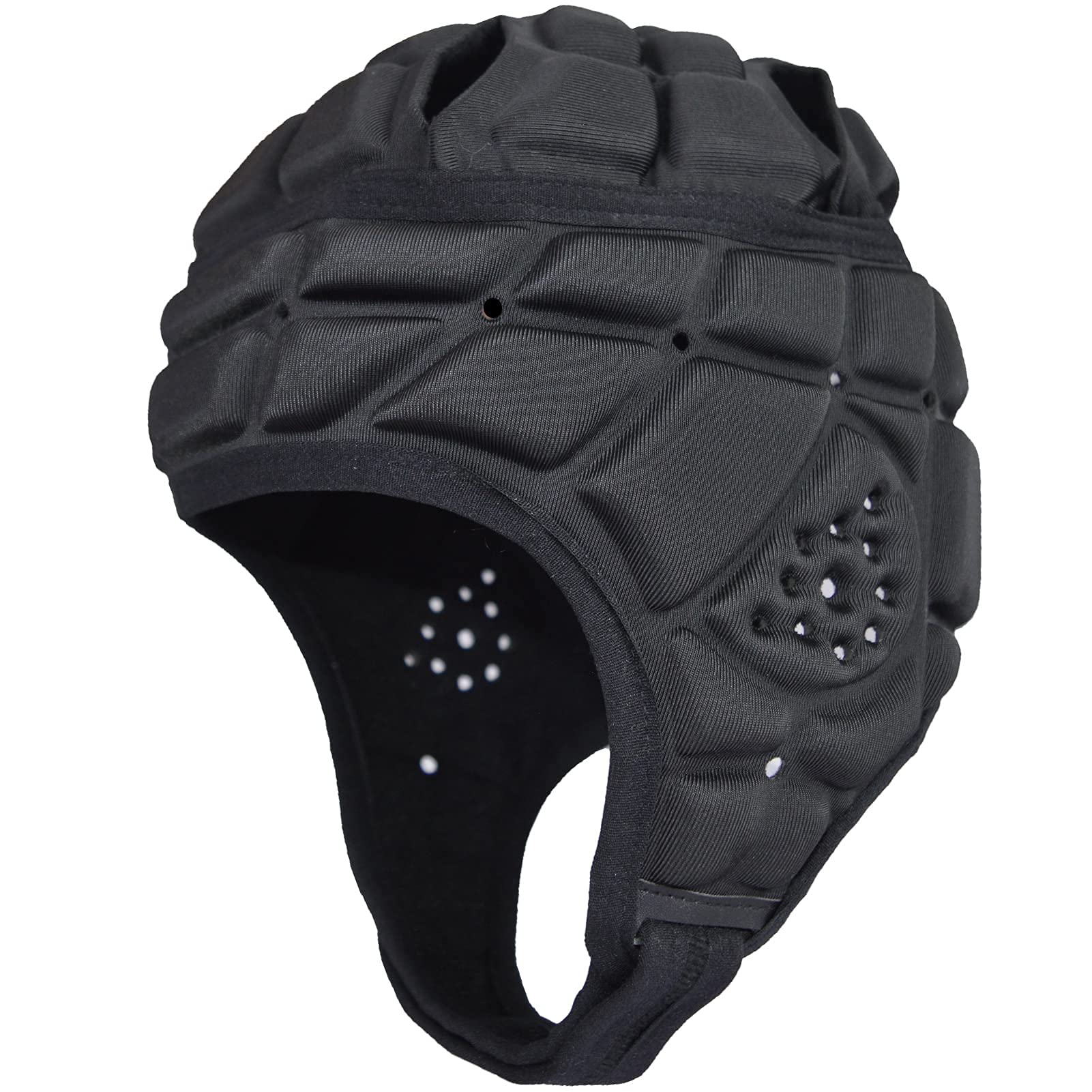 Hobrave Soft Padded Headgear Flag Football Helmet Rugby Headguards Shell for Child Youth