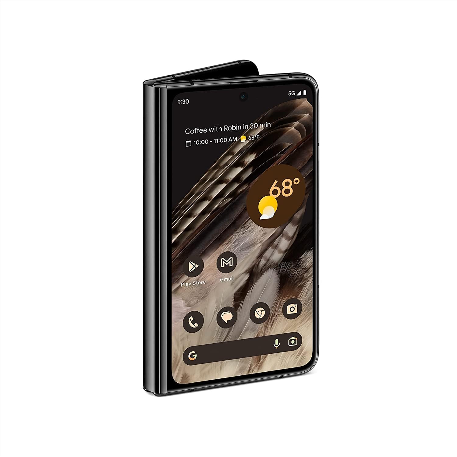 Google Pixel Fold Unlocked Android 5G Smartphone Dual Sim (Single sim+ Esim) 12GB + 512GB Storage US Version Model G9FPL - US Warranty (Ships After 07/03) (Obsidian)