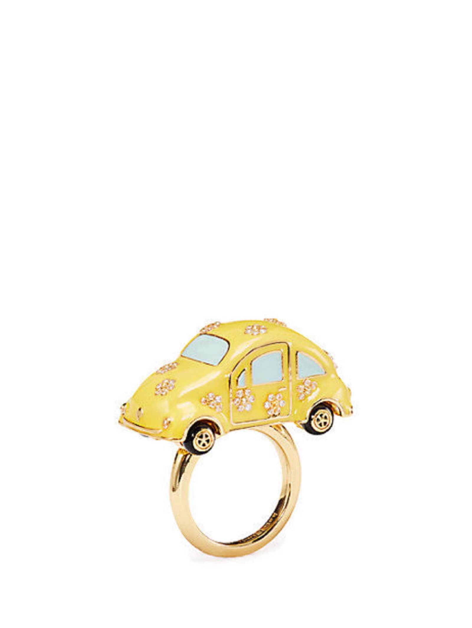 Kate Spade New York Off We Go Bug Beetle Car Yellow Ring (6)