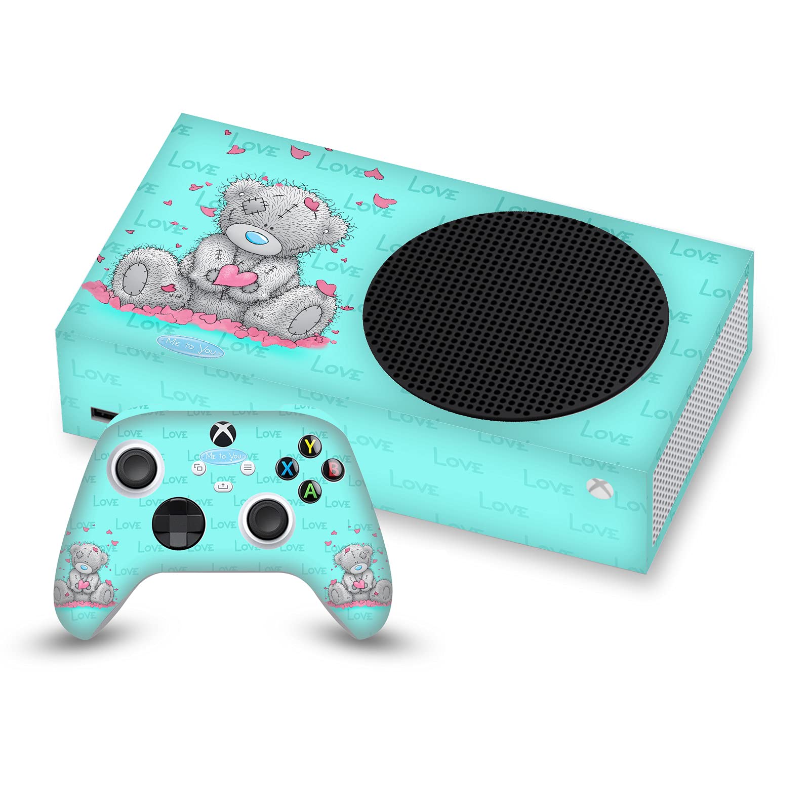 Head Case Designs Officially Licensed Me to You Love Classic Tatty Teddy Vinyl Sticker Gaming Skin Case Cover Compatible with Xbox Series S Console and Controller Bundle