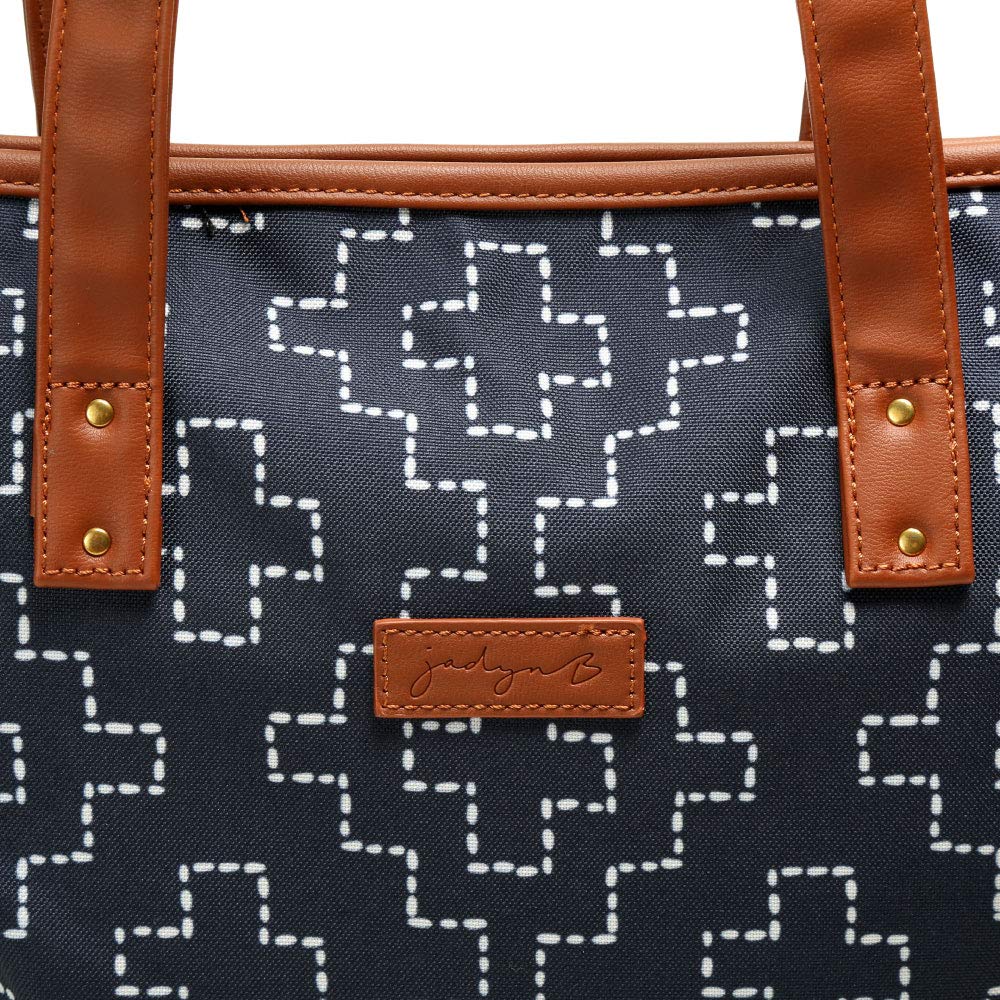 Jadyn Liliana Tote, Women's Purse & Shoulder Bag with Vegan Leather Accents (Sashiko)