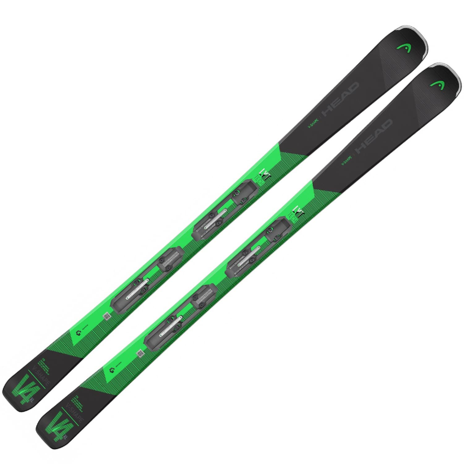 HEAD Unisex V-Shape V4 XL LYT Tech Graphene Lightweight All-Mountain Skis with PR 10 GW Promo Bindings, 156 cm