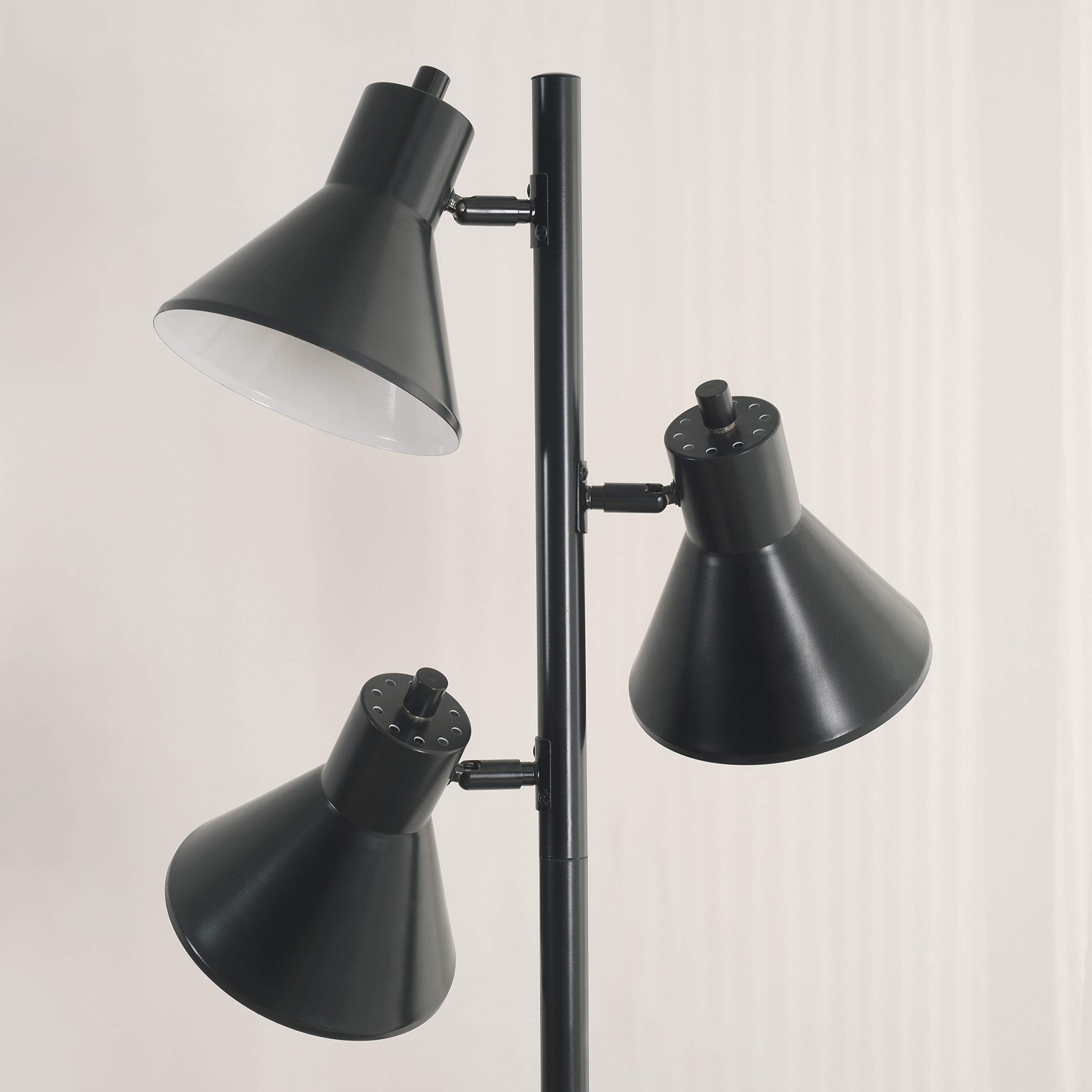 Kenroy Home 32838BL Ash Floor Lamps, Medium, Black