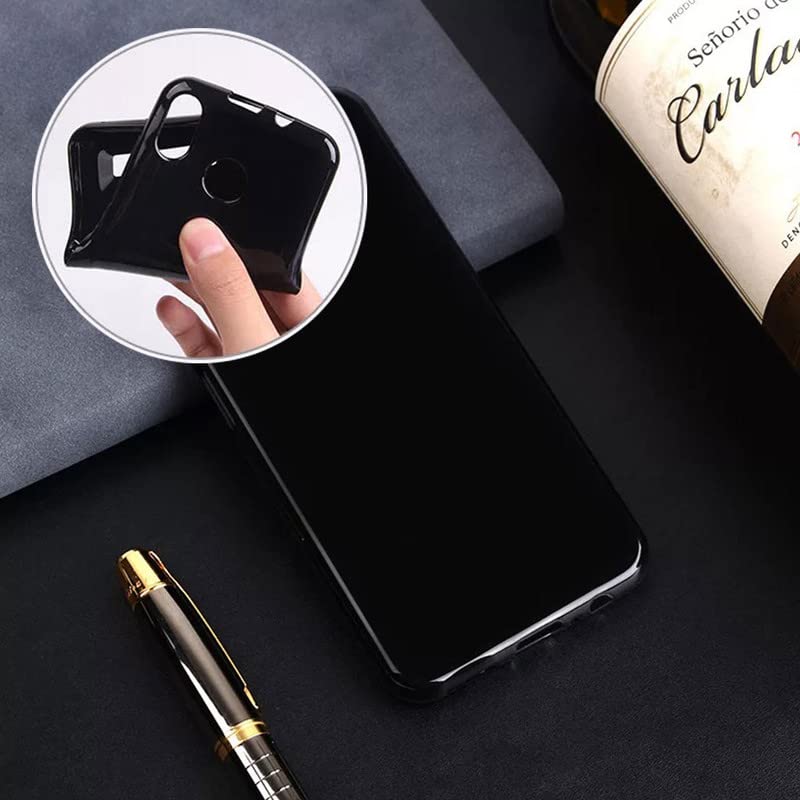 WIMSPEED Phone Case for Umidigi Bison 2 (6.50") Ultra Thin Shockproof Soft Silicone Back Shell, Military Grade Drop TPU Bumper Protective Cover for Umidigi Bison 2 - Black