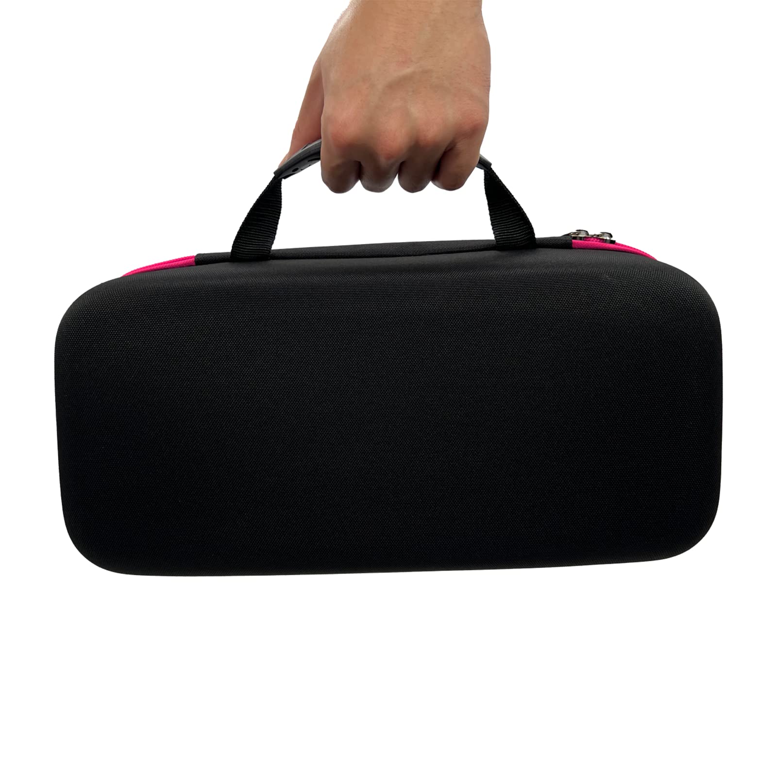 LITTECA Storage Case Caring Hard Case for Dyson Hair Dryer and Accessories, Hard Travel Storage Case with Pink Zipper
