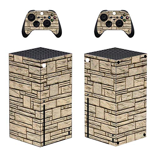 Hihouse C Series Decals Vinyl Skin Sticker for Xbox Series X (Coffee)