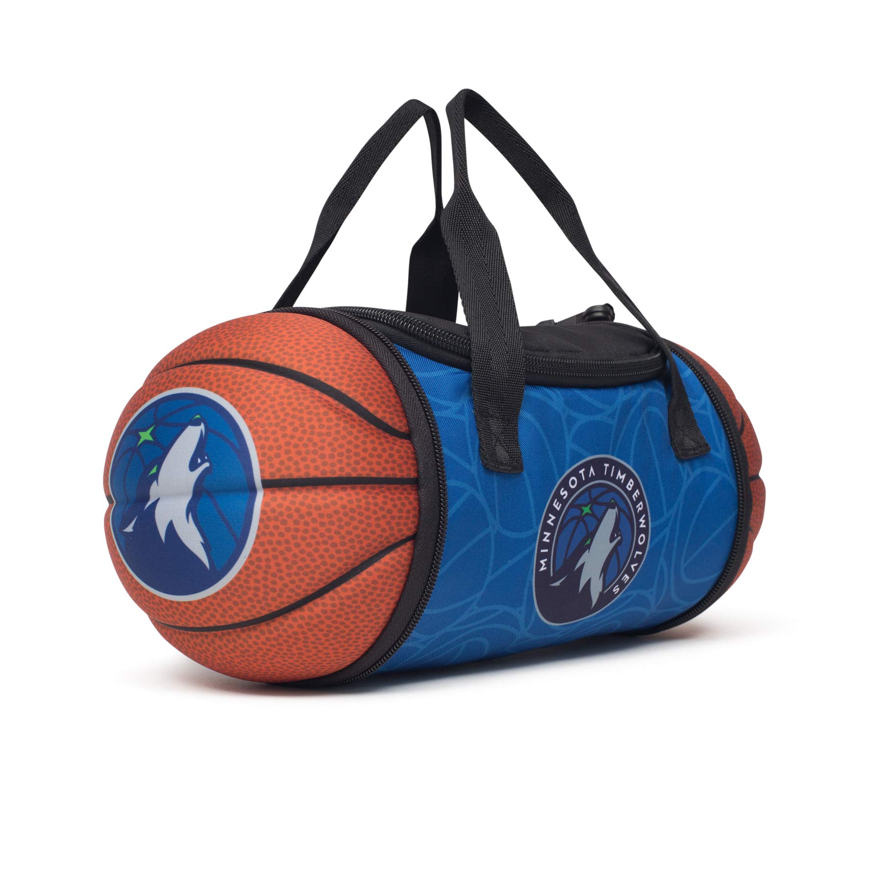 MACCABI ART Official Minnesota Timberwolves Collapsible Insulated Basketball Lunch Bag, 13.4” x 5.75” x 5.75”