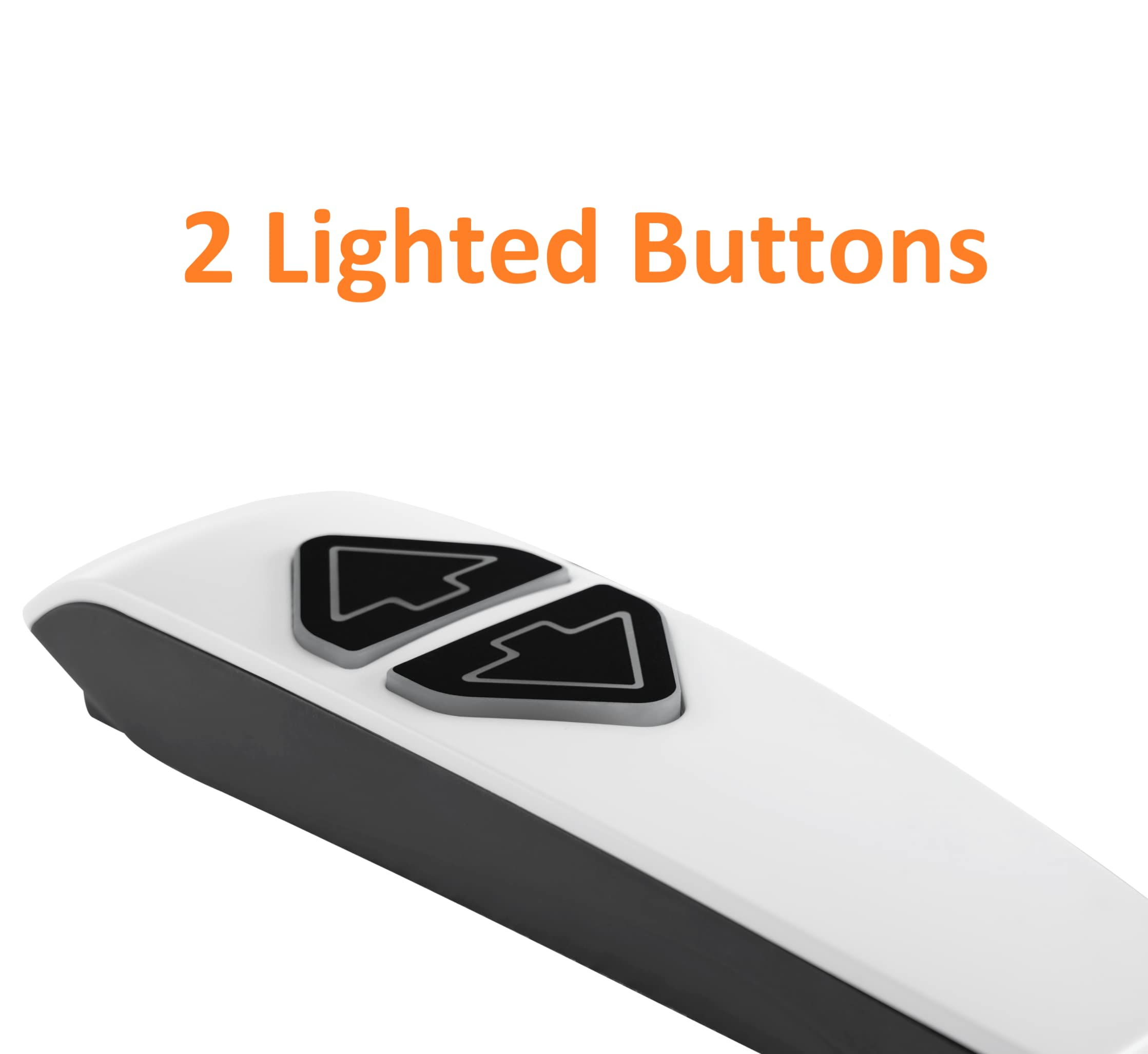 Hommoat Remote Replacement with 5 Pin and USB Charge Port for Power Lift Chair & Power Recliner, 2 Lighted Buttons (White)