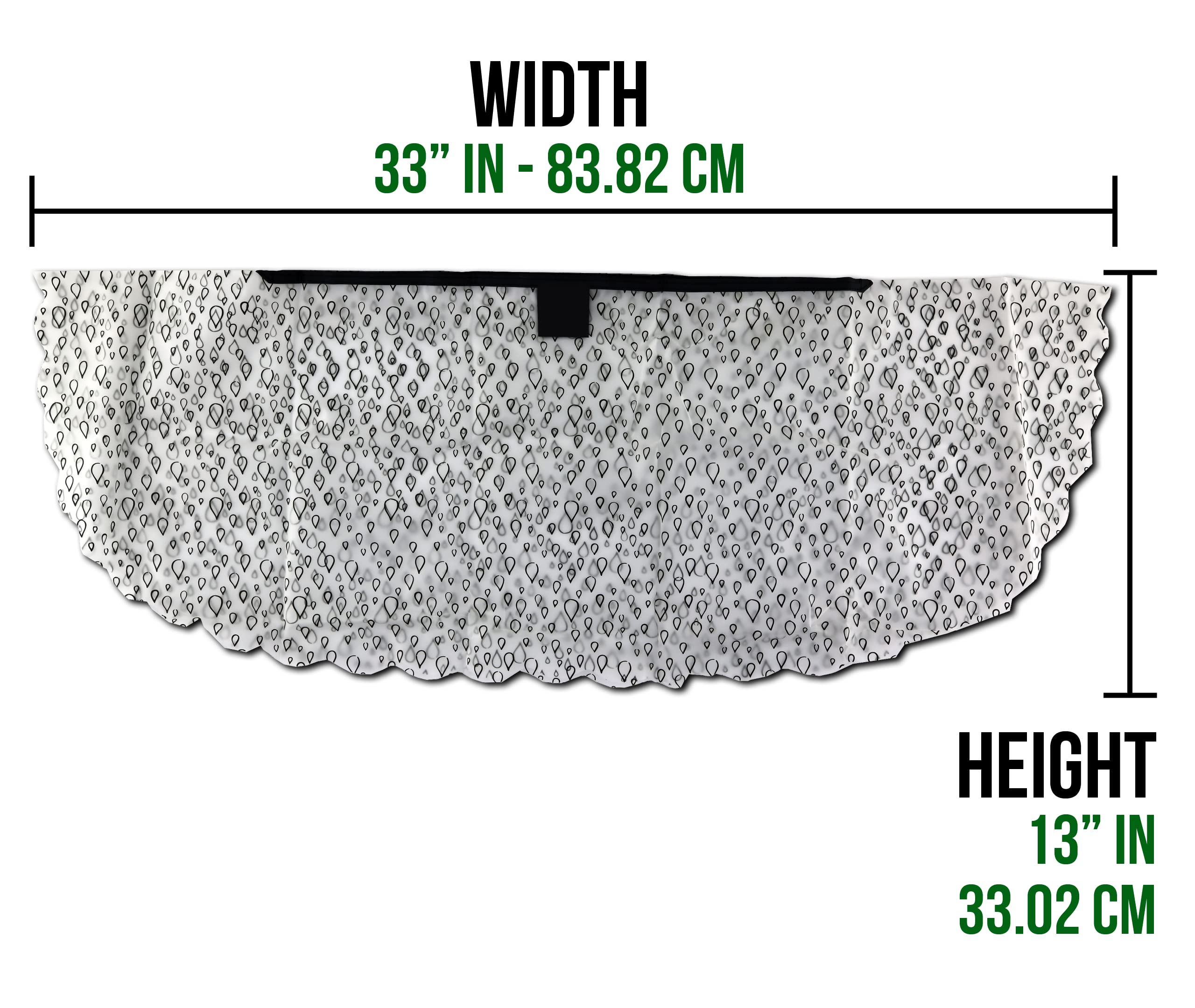 Iconikal Handbag Purse Rain Cover Protector, Raindrops