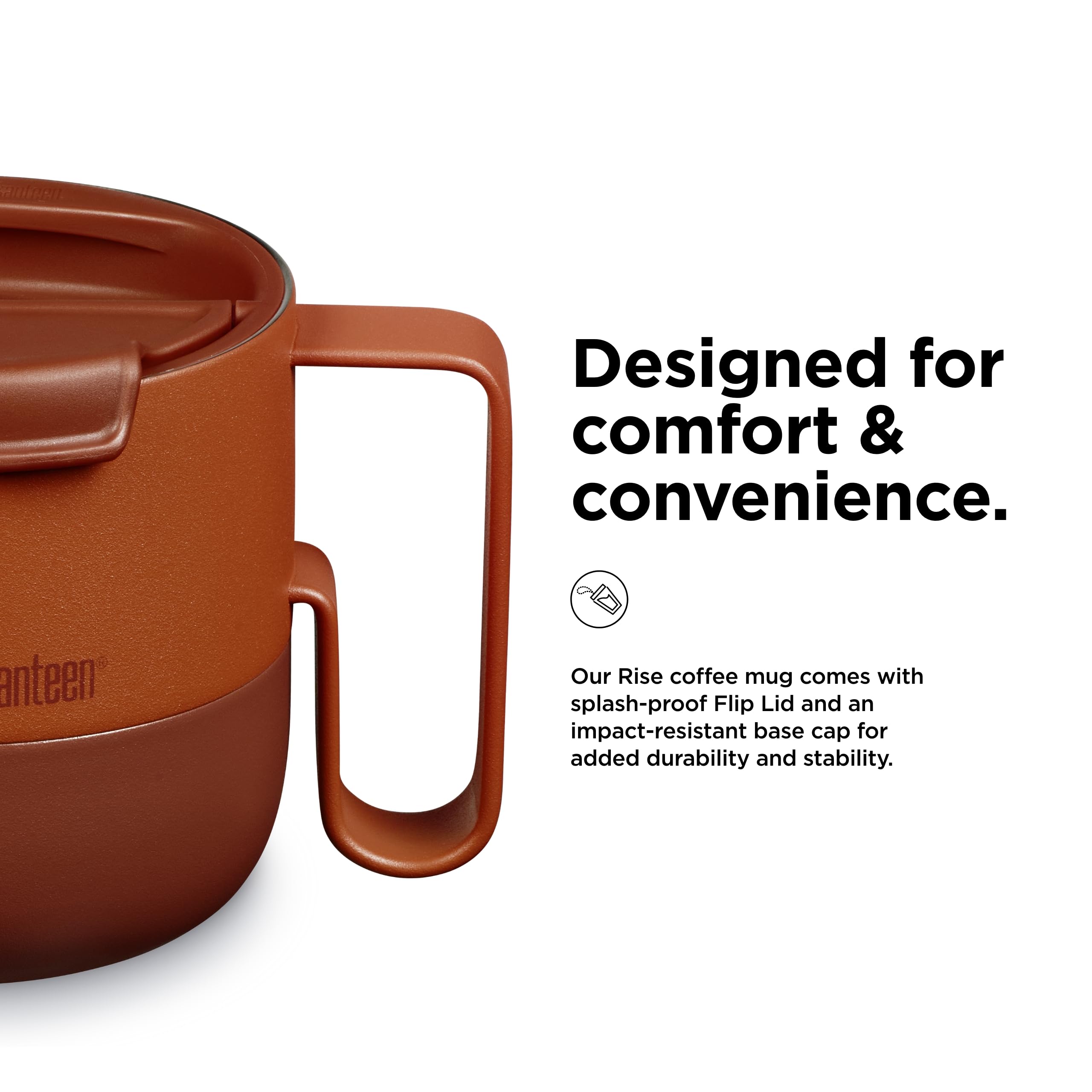Klean Kanteen Rise 14oz Mug - Stainless Steel with Flip Lid - Autumn Glaze