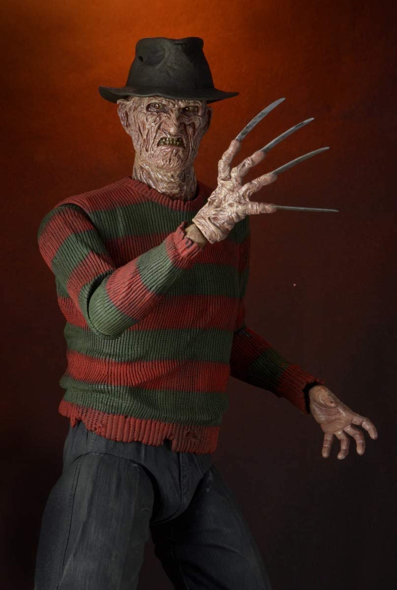 LKCOZSMNightmare on Elm Street Scale New Nightmare Freddy Action Figure, 7"