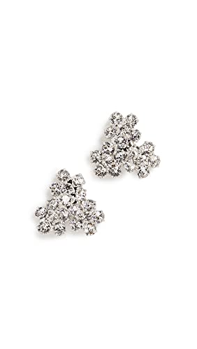 Jennifer Behr Women's Violet Stud Earring, Crystal, Clear, Silver, One Size