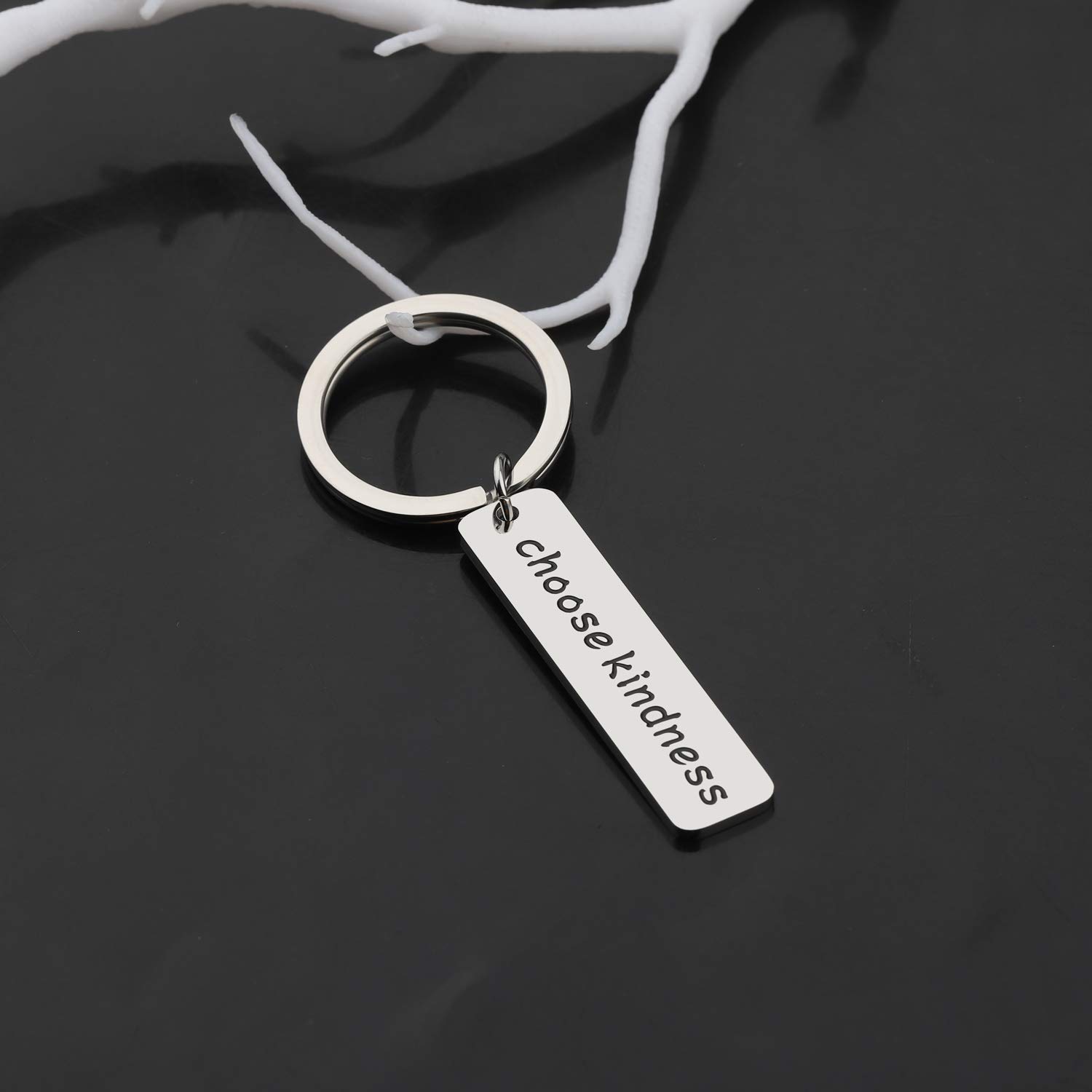 Gzrlyf Choose Kindness Keychain Inspirational Quotes Kindness Gifts (Keychain)
