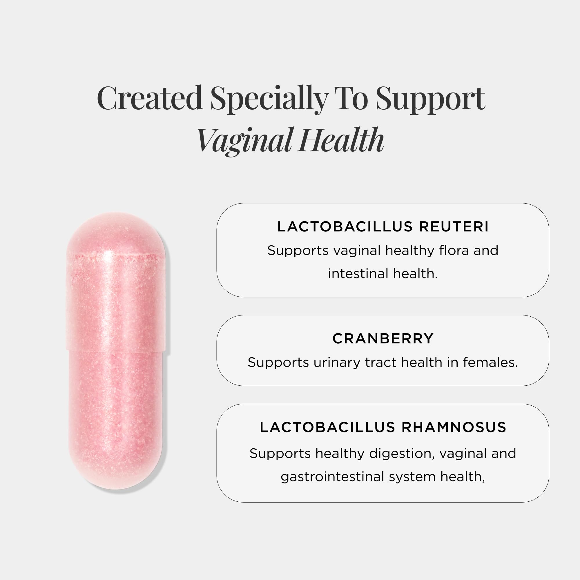 JSHealth Vitamins Vaginal Probiotic Supplement - Supports Urinary and Vaginal Health β Shelf Stable Yeast Infection Treatment for Women (30 Capsules)