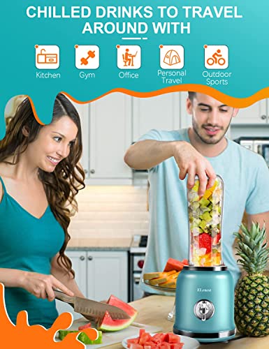 Smoothie Blender with 2 Speeds and Pulse Function Blender for Shakes and Smoothies, 250W Mini Portable Blender with Bpa-Free Portable 20oz Travel Bottles