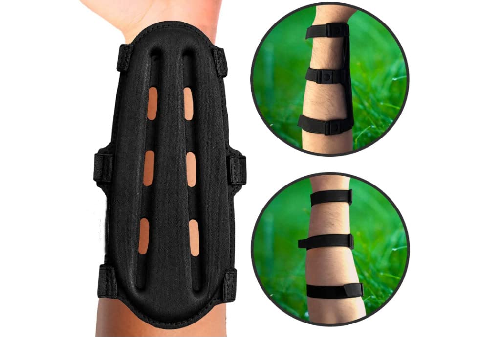 KAAIVERO Archery Arm Guard Adjustable Protective 3-Strap Accessory Lightweight Hunting Target Shooting Adult Unisex