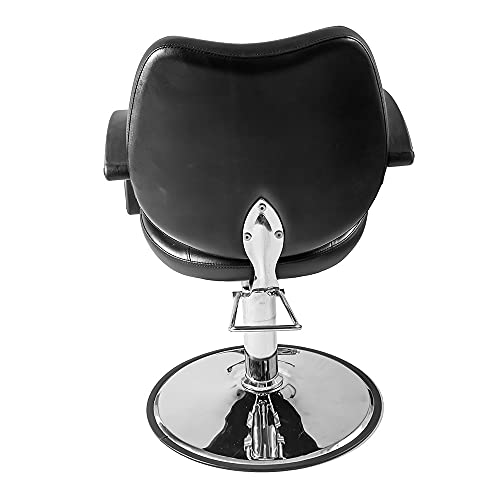 LLAMN Hairdressing Equipment Barber Chair M8801 Ladies Barber Chair Black American Warehouse