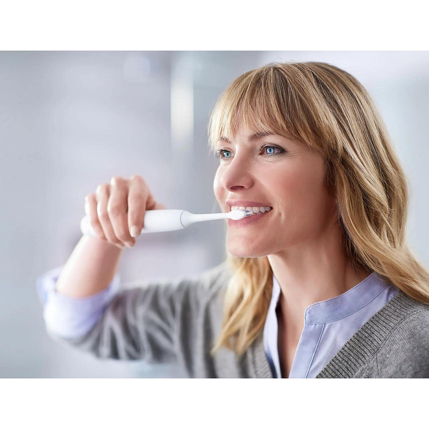 Philips Sonicare ProtectiveClean 4300 Rechargeable Electric Power Toothbrush, 2 Pack - White + White - Up to 2 Weeks Operating time - HX6402/85 - BROAG Random Color Electric Toothbrush
