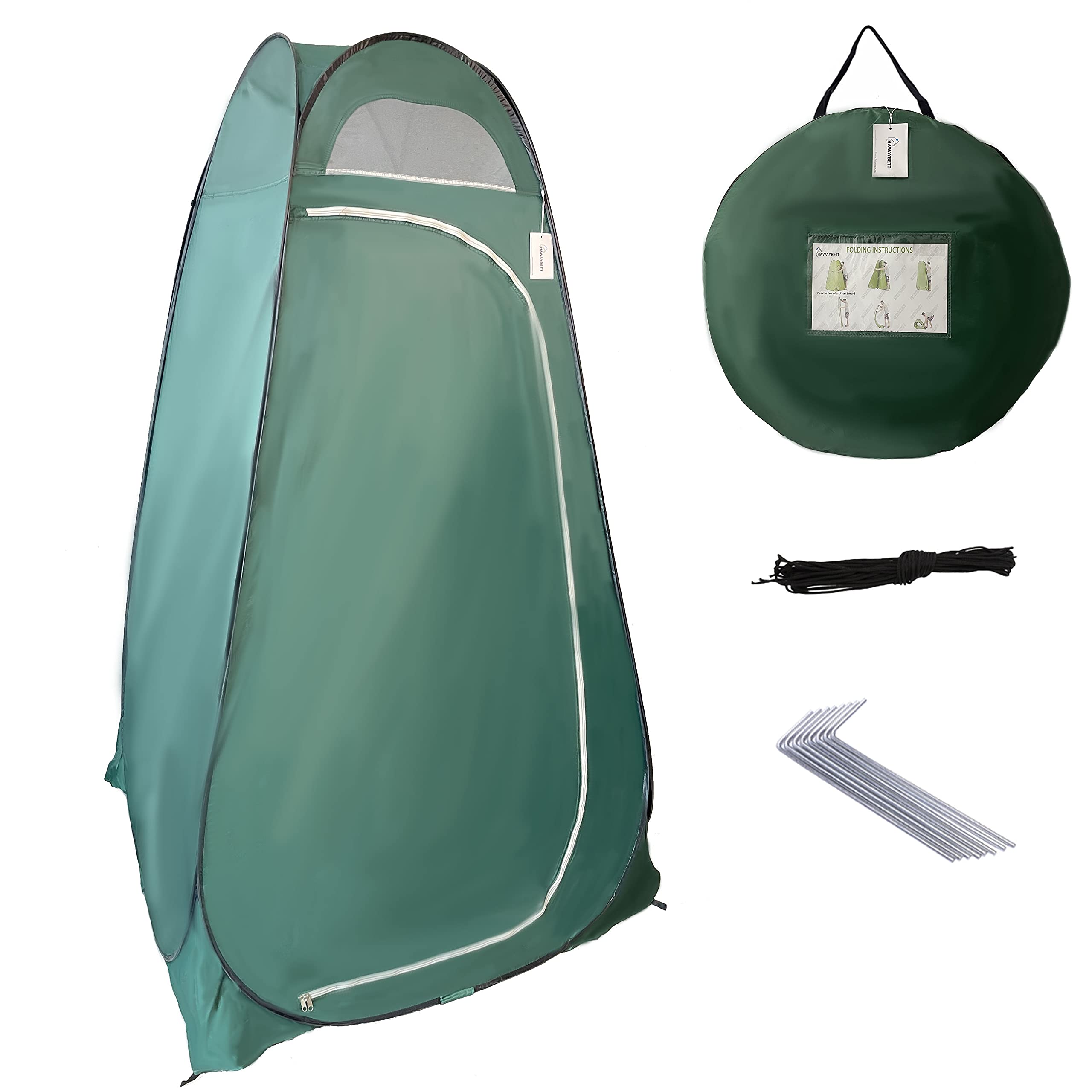 HAWAYBETT Portable Lightweight Pop-Up Outdoor Changing Tent,Waterproof Portable Set Up Dressing Room, Mobile Toilet, Fishing Shade, Private Shower,Fitting Room with Carry Bag