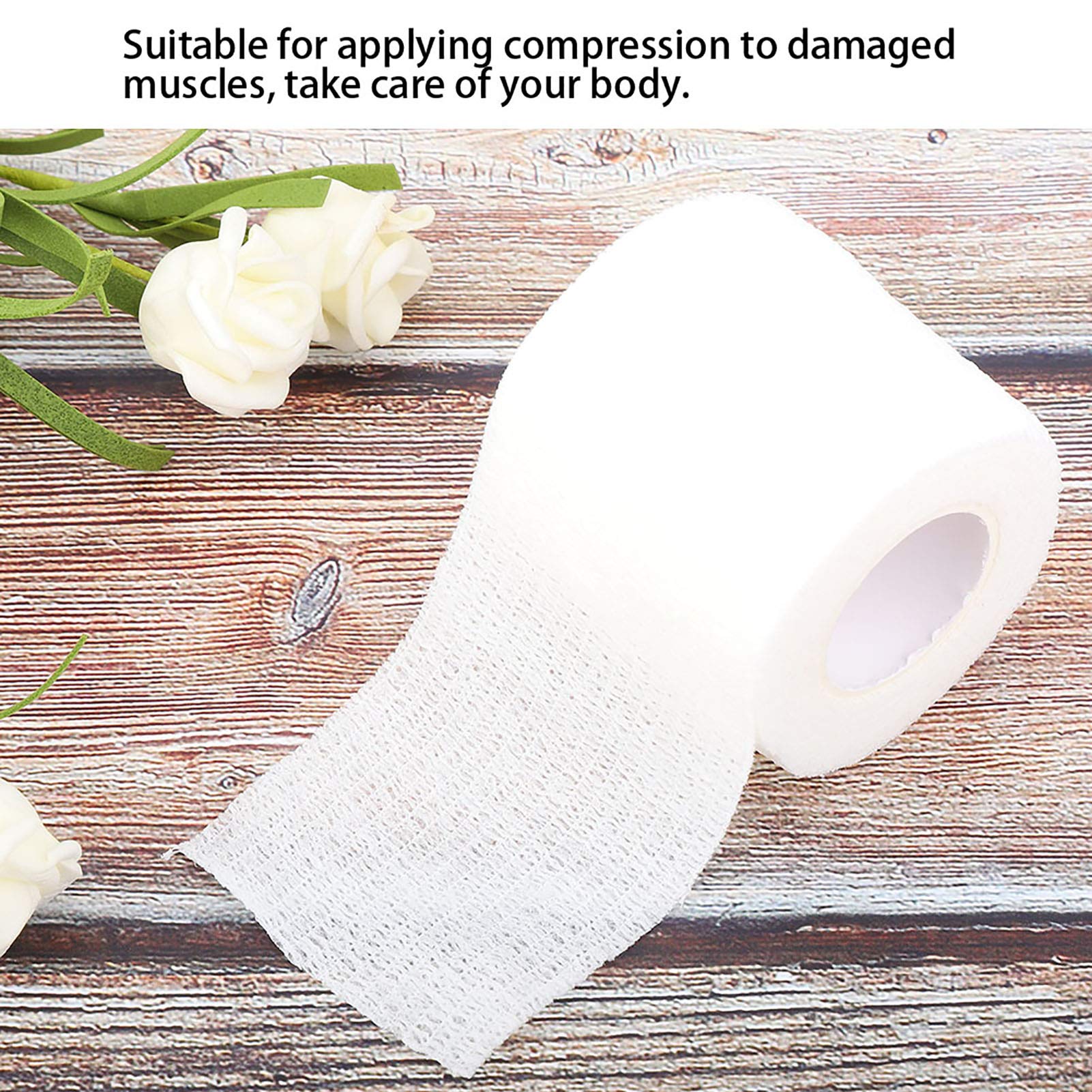 iFCOW Athletic Elastic Cohesive Bandage Wrap for Sports Joint Injury (10 Rolls)