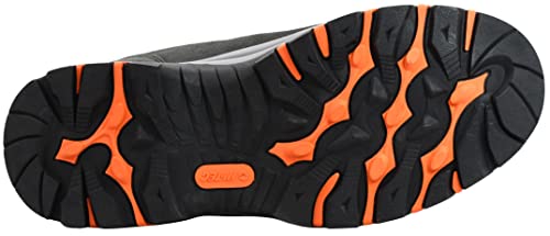 Hi-Tec Men's Skamania Mid WP-M Hiking Boot, Charcoal Grey/Burnt Orange, 10