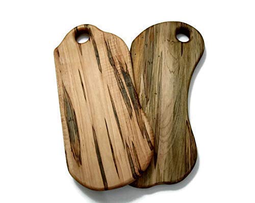 Large Long Ambrosia Maple Wood Cutting Board with Handle, Charcuterie Buffet Serving Board, Wedding Catering Tray