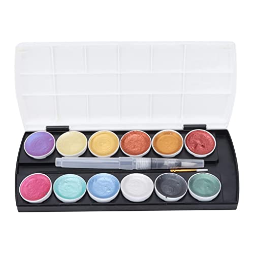 YUTR Watercolor Paint 12 Color Solid Watercolor Paint Set Art Painting Pigment Art Set for Coloring Books