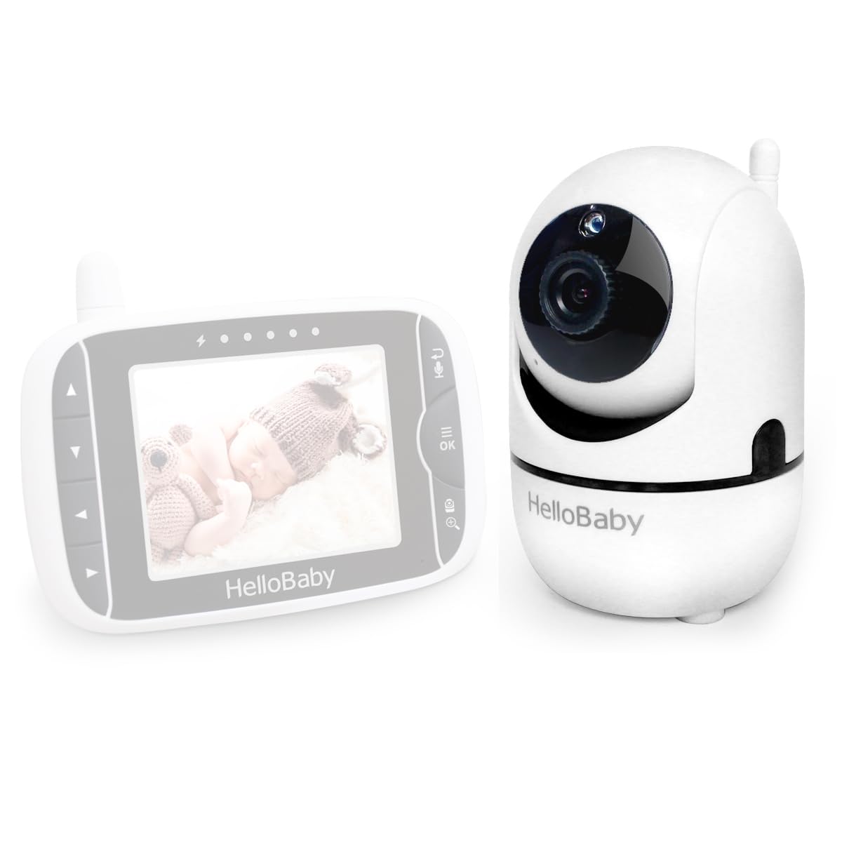 HelloBaby Additional Camera for Model HB65 HB248, no Screen, only Camera (Black)