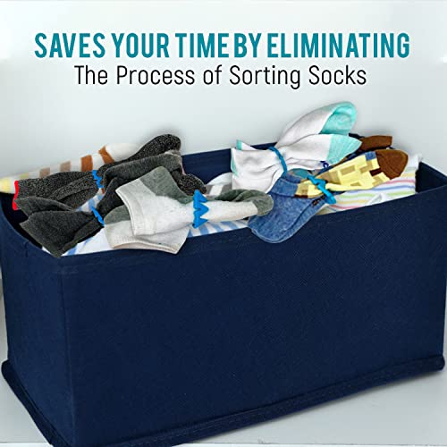 SNIPSIE Socks Holder Rings for Washing Machine - Silicone Laundry Essentials/Stocking and Sock Locks Laundry Organizer - 20 PCS (Yellow)