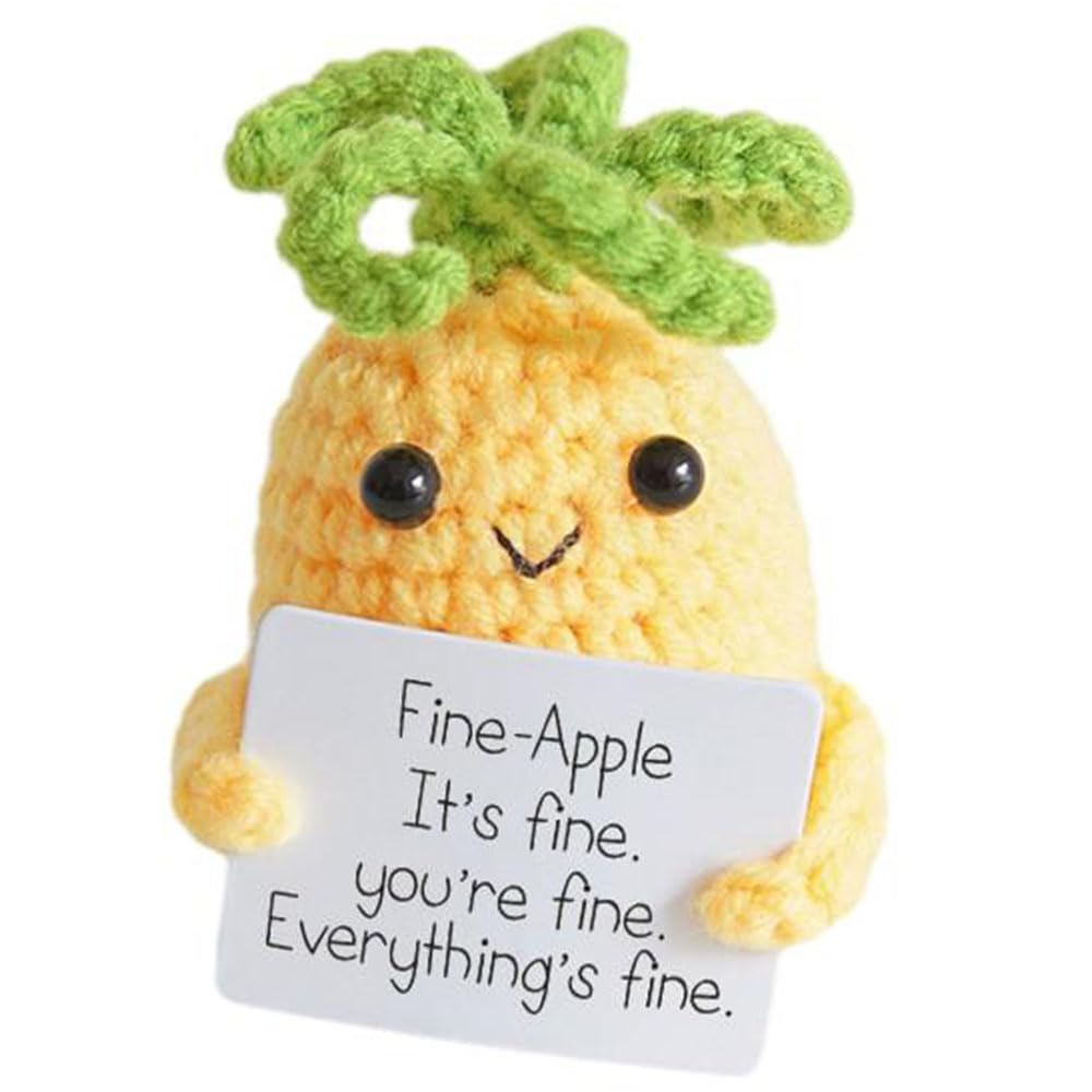 Handmade Emotional Support Crochet Pickled Cucumber Gift, Cute Pickled Cucumber Knitting Doll, Christmas Pickle Ornament (3pcs-e)