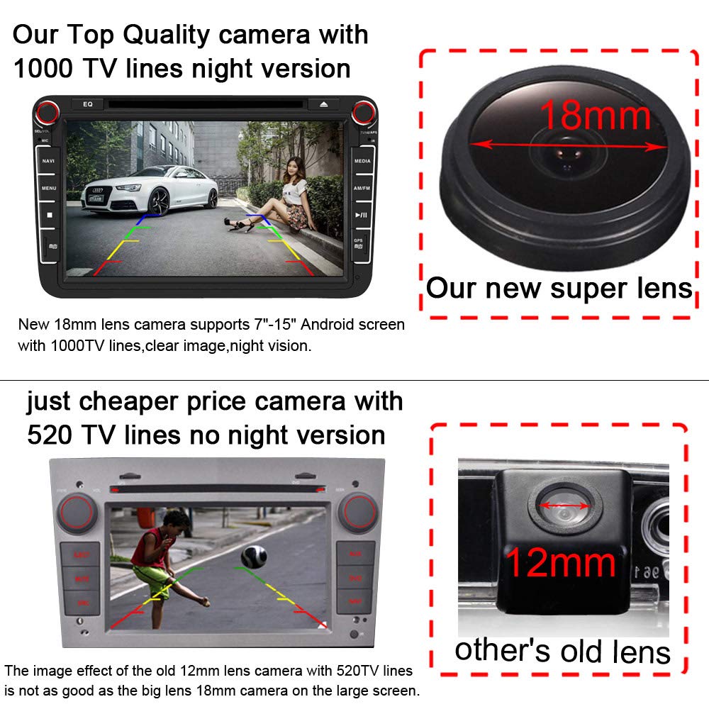 HD CCD Sensor Vehicle 170 Wide Angle Night Vision Rear View Reversing Camera for Honda Accord/Civic EK/Odyssey/Acura TSX/Pilot/Civic FD