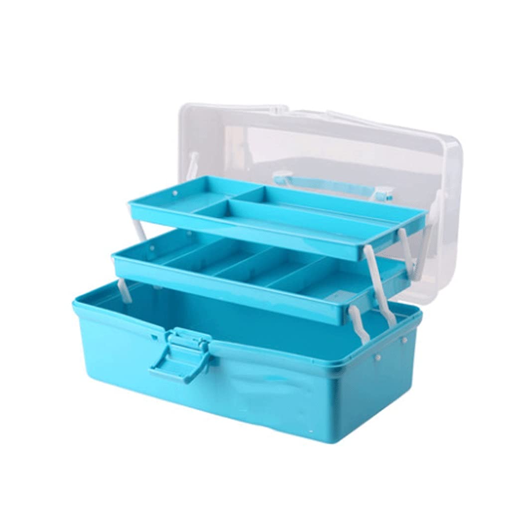 LMMDDP Fishing Gear Accessories Storage Box Portable Box Multifunctional Plastic Three-layer Fishing Tool Box Storage Box